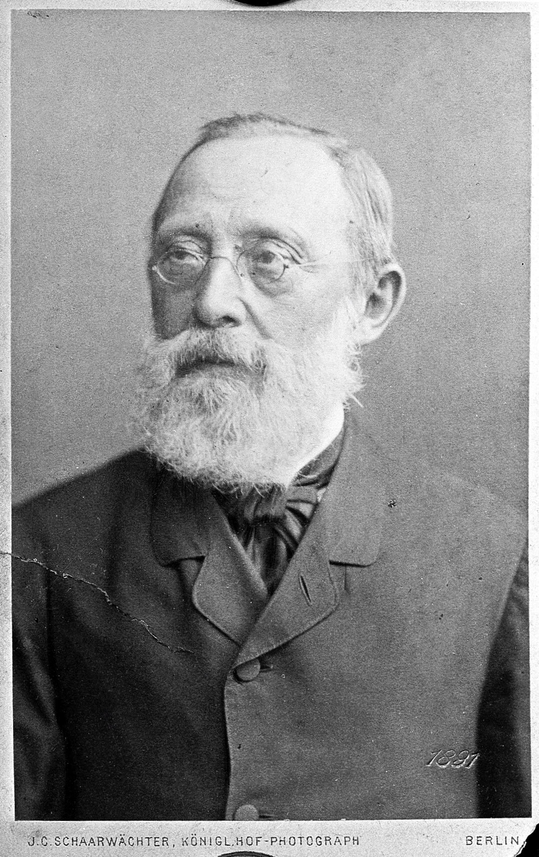 Rudolf Ludwig Karl Virchow Photograph By J C Schaarwächter 1891 Wellcome Collection