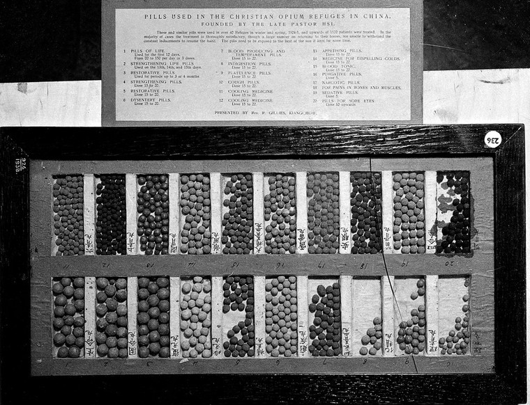 Anti-opium pills used in 1904-5 | Wellcome Collection