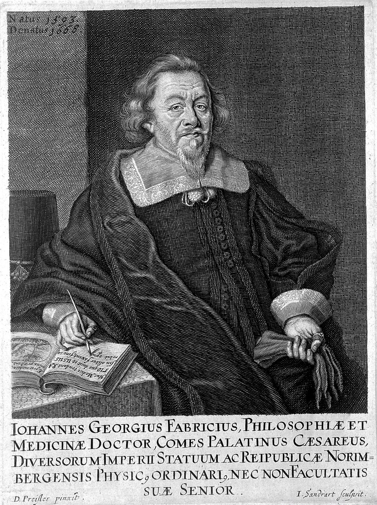 Johann Georg Fabricius (1593-1668), Medical Doctor, Basel, Physician at ...