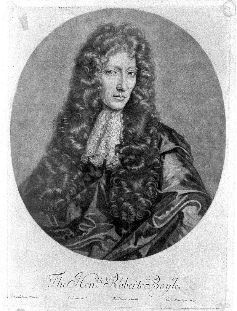 Portrait of The Honourable Robert Boyle (1627 - 1691), Irish natural ...