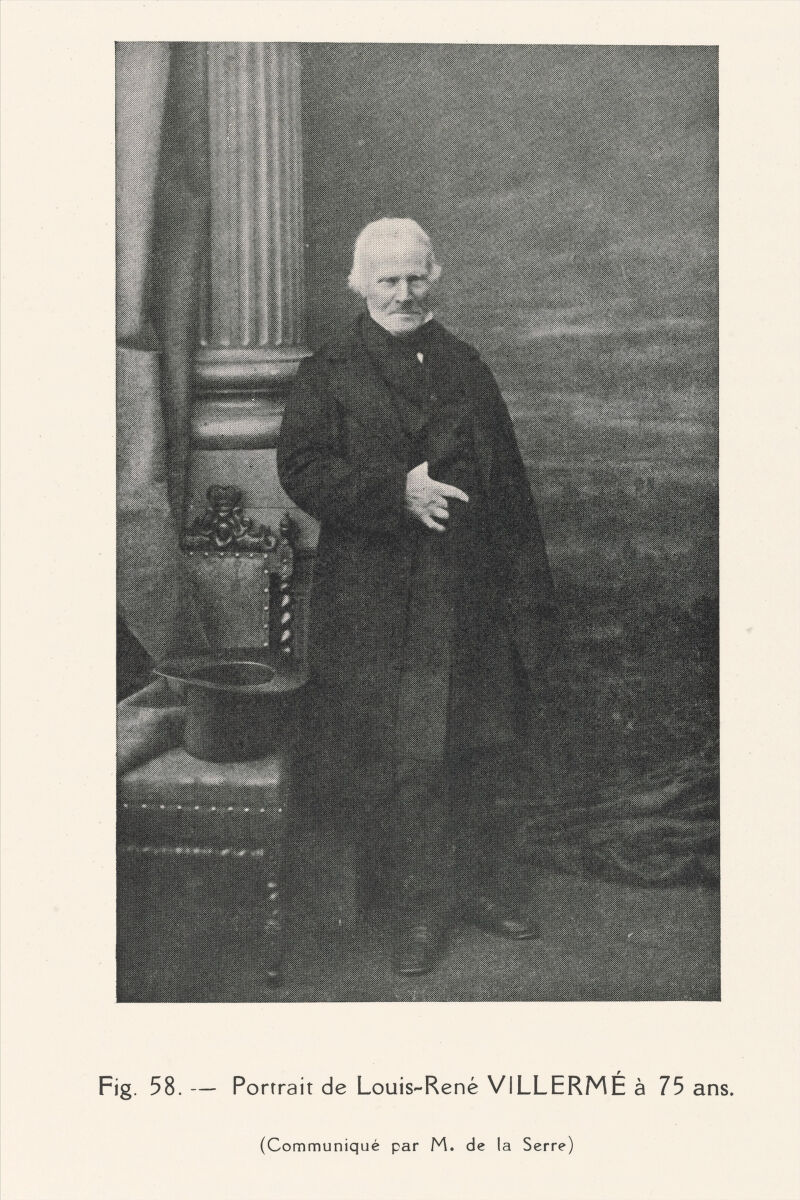 Portrait de Louis-Rene Villerme a 75 ans. | Wellcome Collection