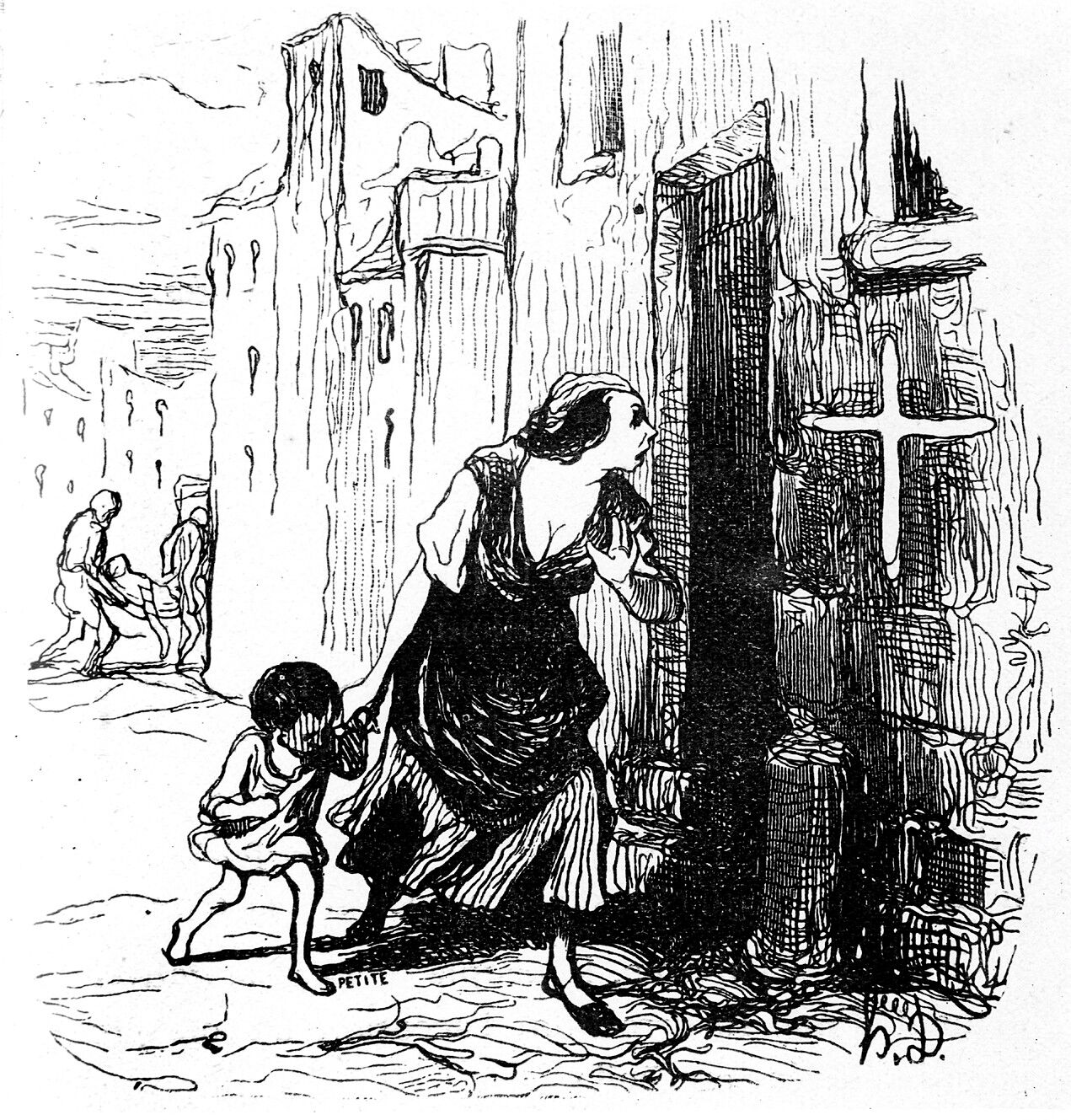 M0001064: Cholera cartoon by Daumier (1841) | Wellcome Collection