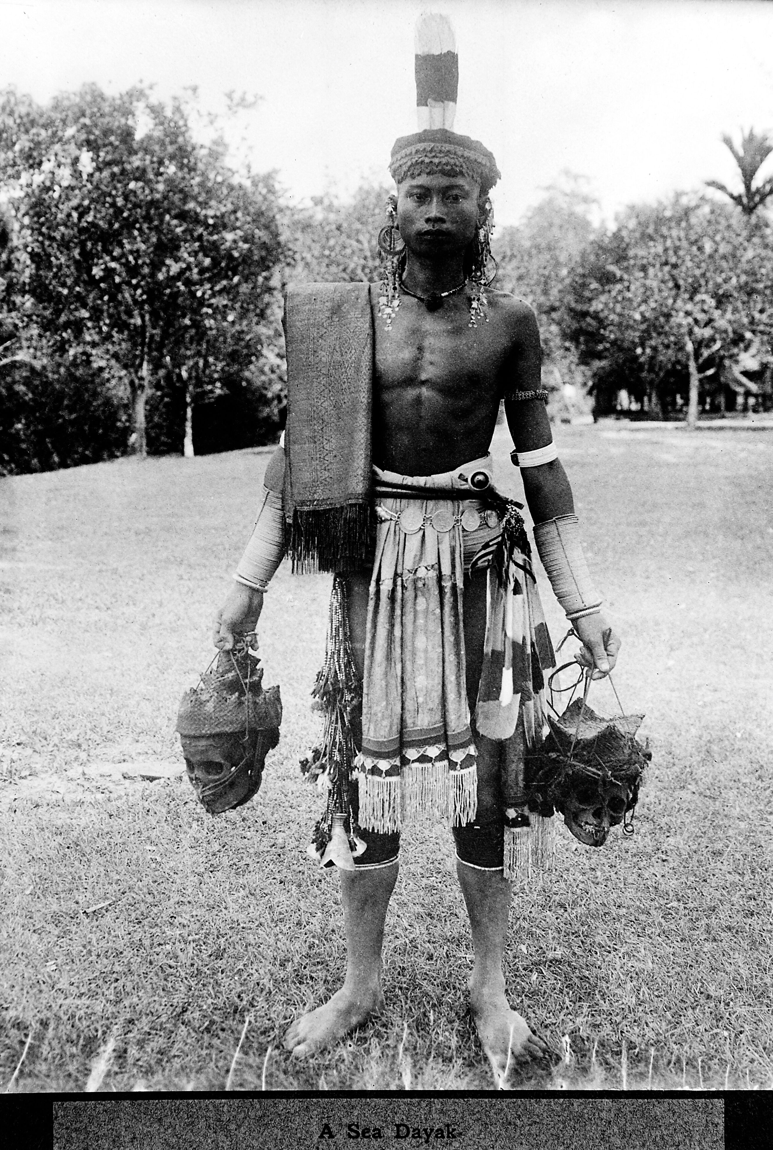 M0005528: An Iban, or Sea Dayak, man | Wellcome Collection