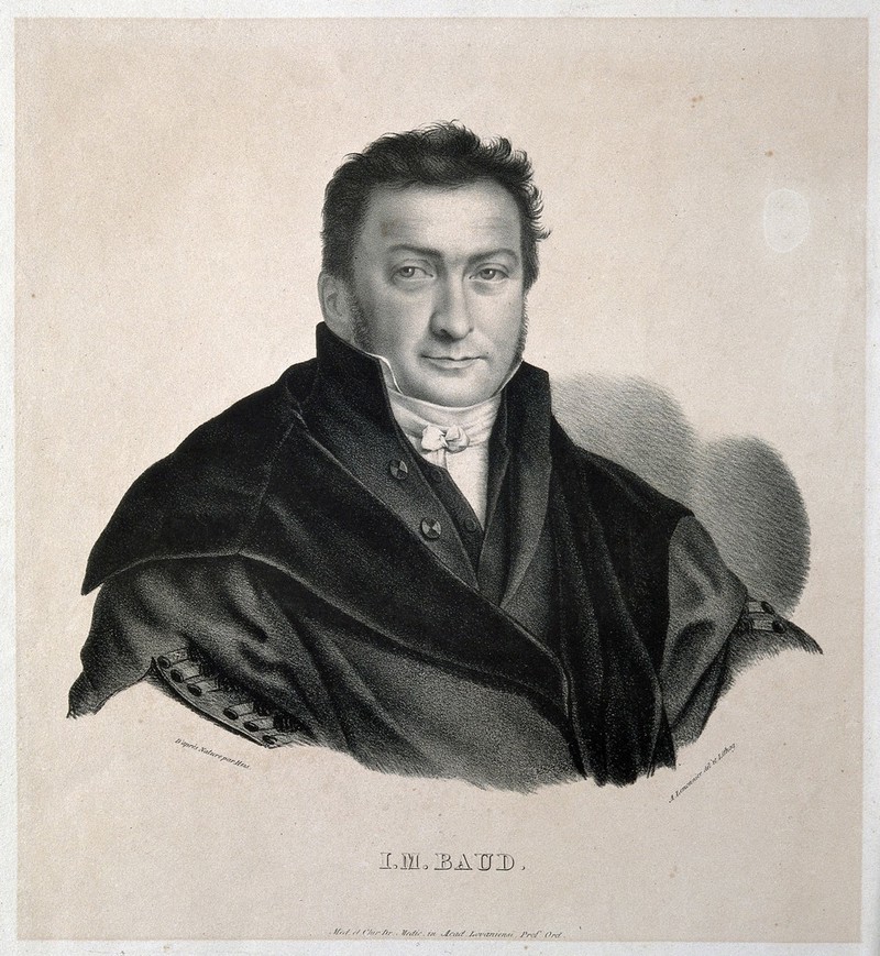 Jean Marie Baud. Lithograph by A. Lemonnier after M. Hess, 1827 ...