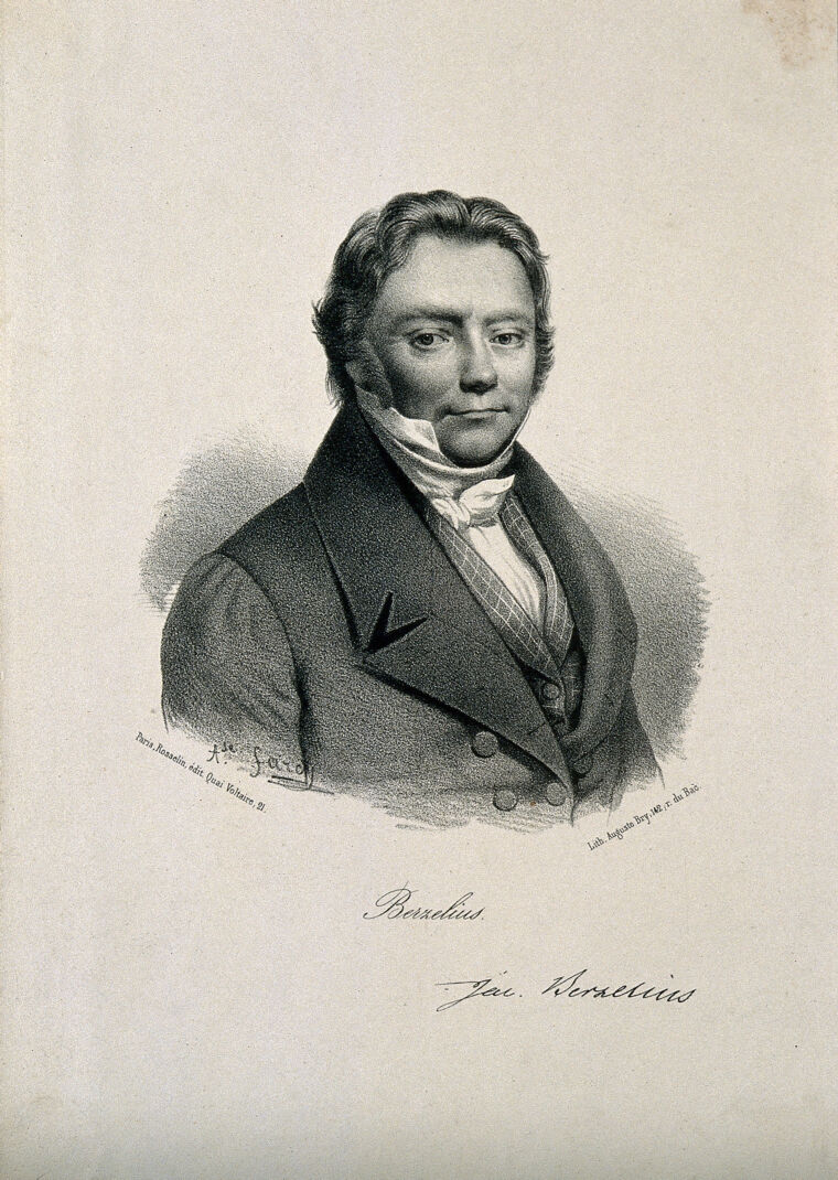 Jöns Jacob Berzelius. Lithograph by A. Farcy. | Wellcome Collection
