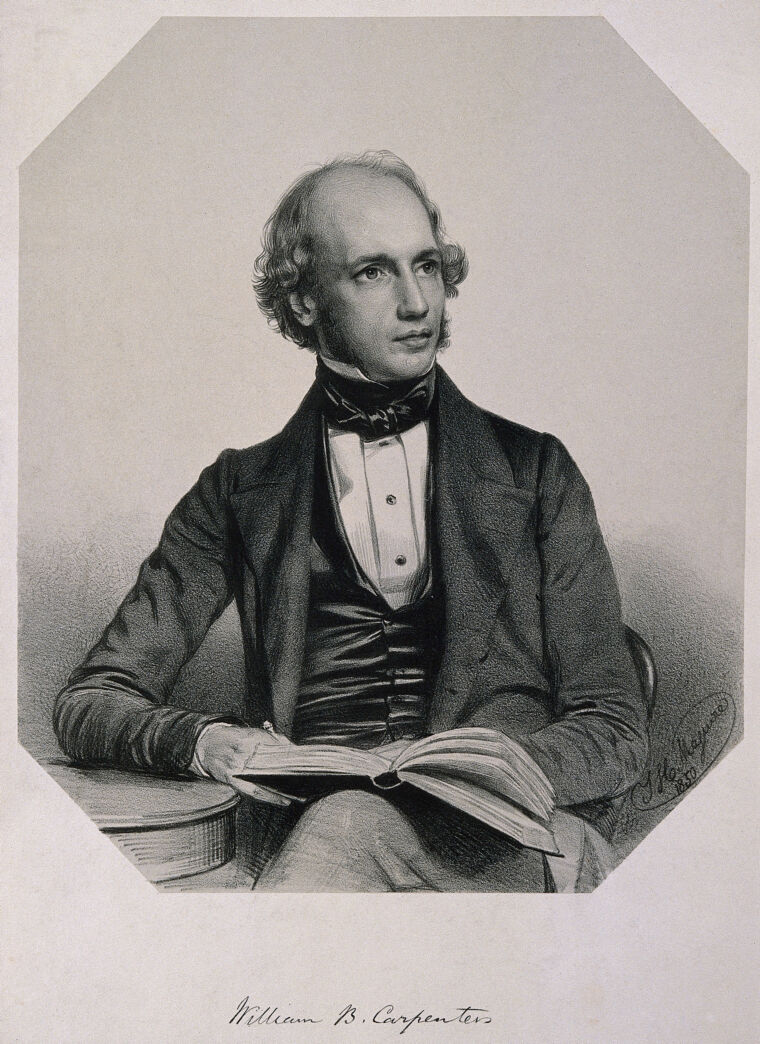 William Benjamin Carpenter. Lithograph by T. H. Maguire, 1850 ...