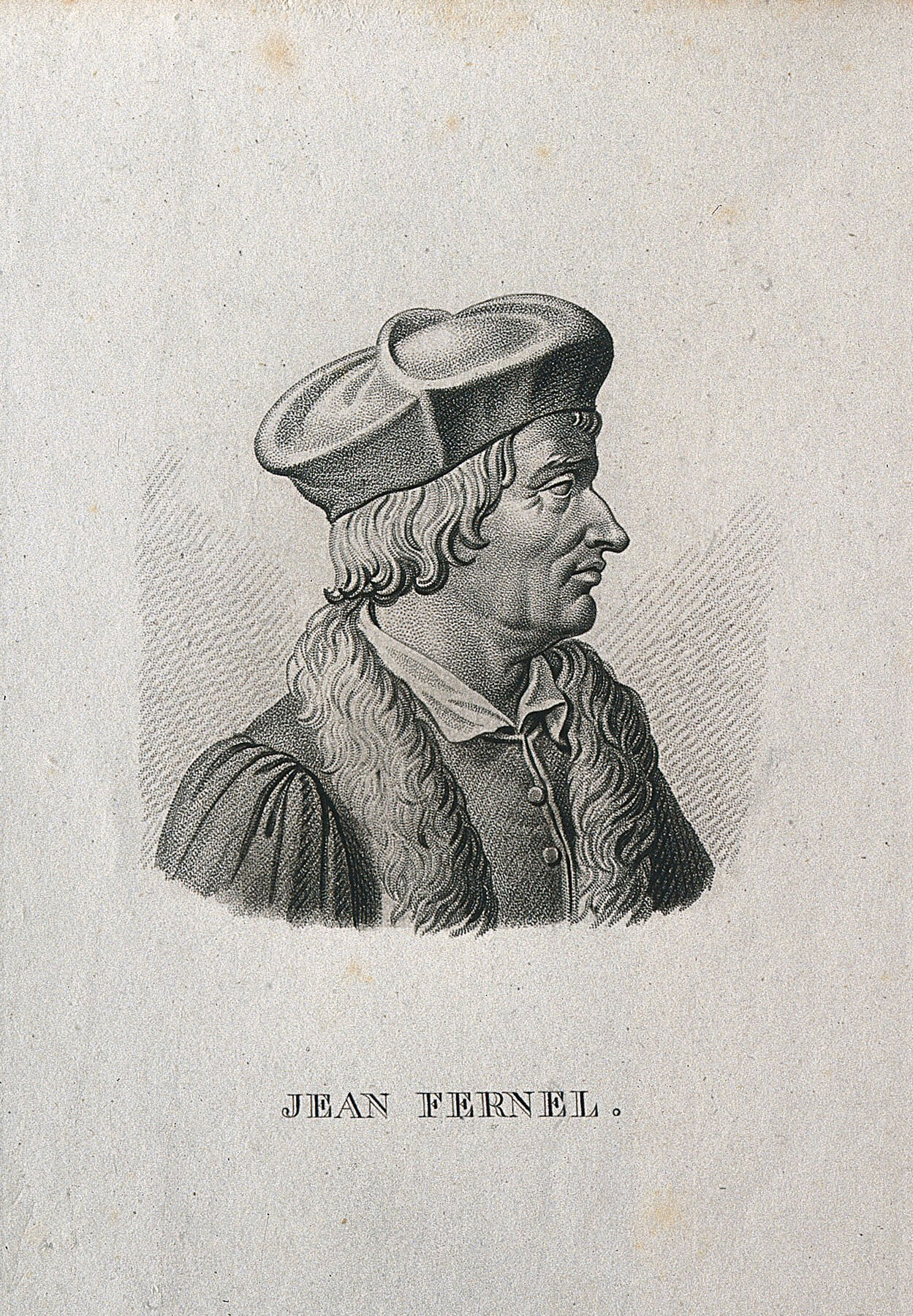 Portrait of Jean François Fernel [1497? – 1558], a French physician ...