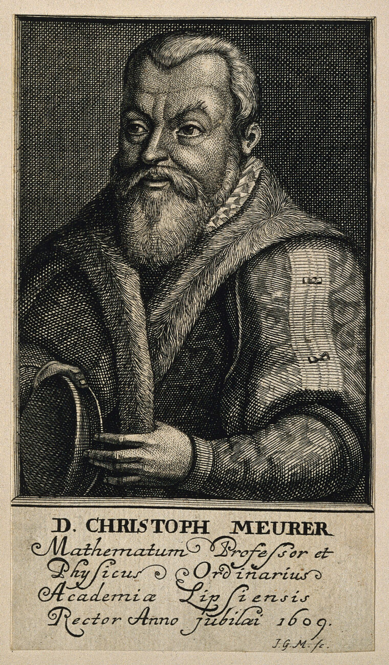 Christoph Meurer. Line engraving by J. G. Mentzel, 1709. | Wellcome ...