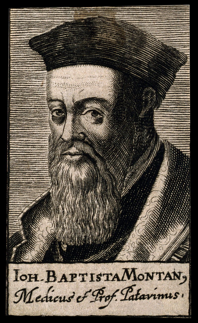 Johannes Baptista Montanus. Line engraving, 1688. | Wellcome Collection