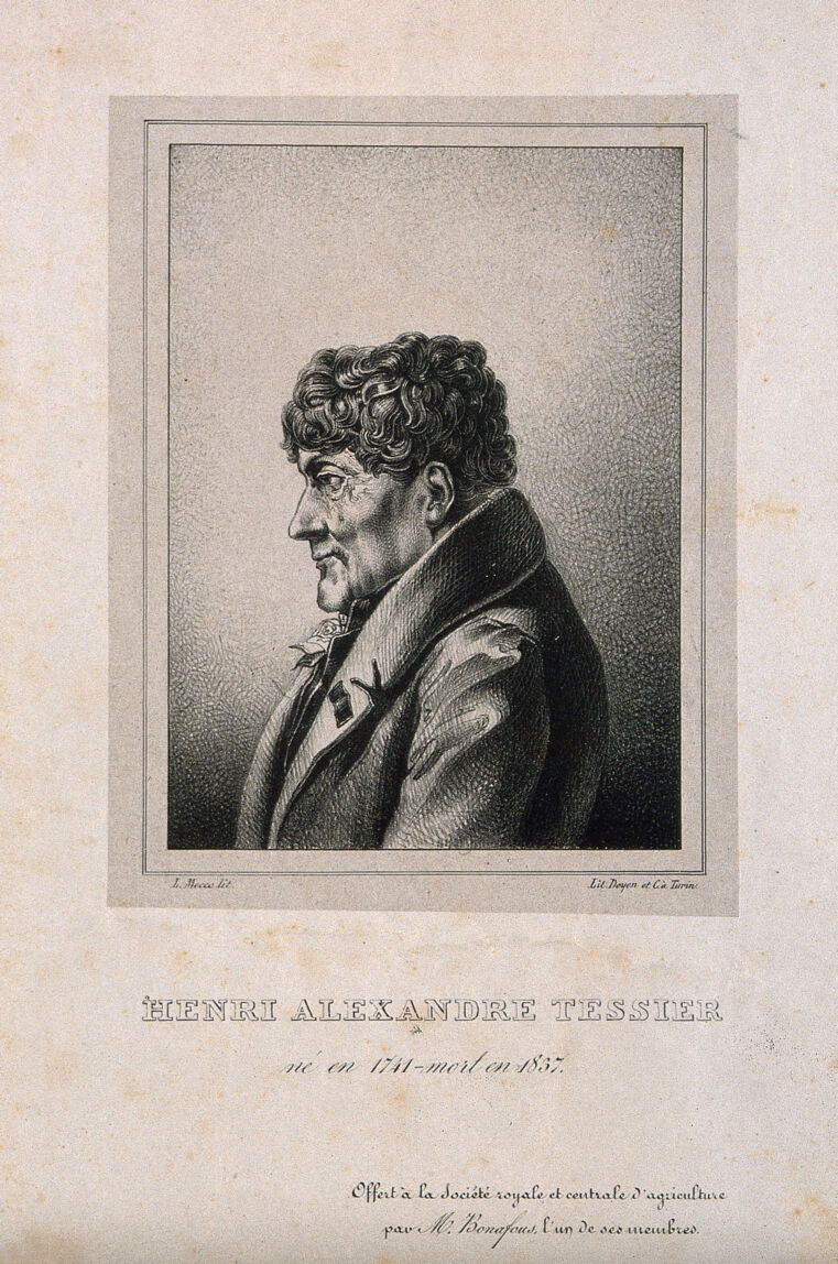 Henri Alexandre Tessier. Lithograph by L. Mecco. | Wellcome Collection