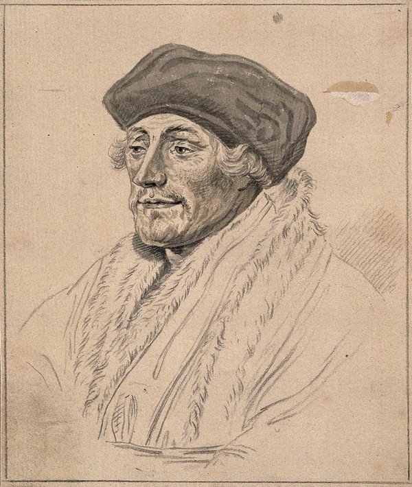 Desiderius Erasmus. Drawing, c. 1792, after H. Holbein. | Wellcome ...