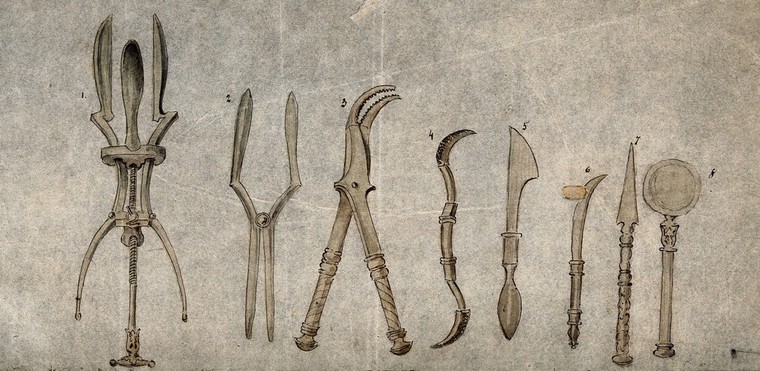 A selection of ancient Roman surgical instruments, discovered at ...