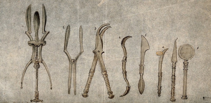 A selection of ancient Roman surgical instruments, discovered at ...