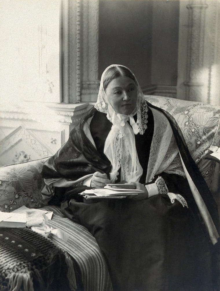 Florence Nightingale. Photograph by Millbourn. | Wellcome Collection
