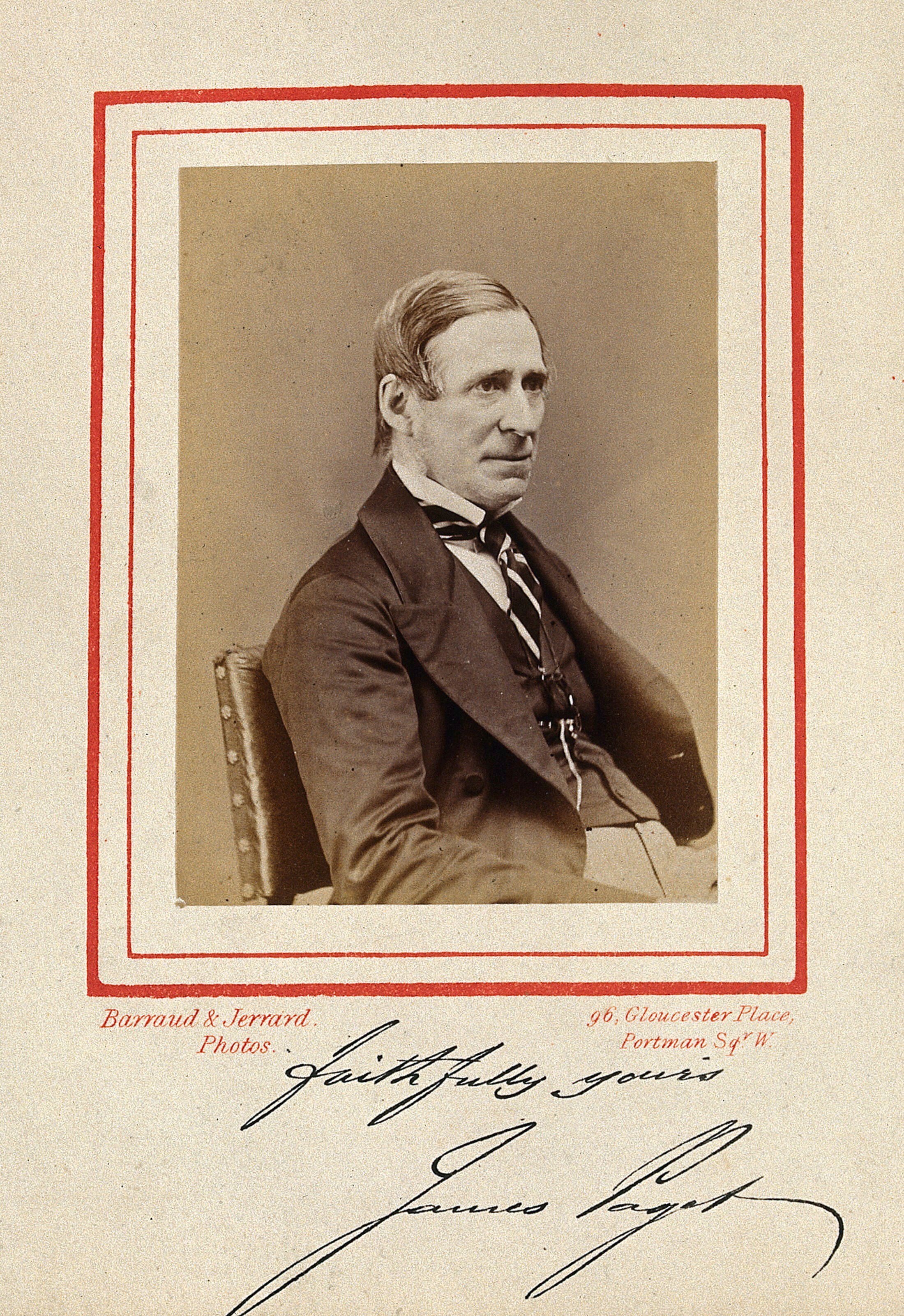 Sir James Paget. Photograph by Barraud & Jerrard, 1873. | Wellcome ...