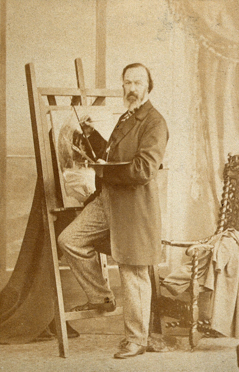 Alfred W. Elmore. Photograph by Caldesi Blanford & Co. | Wellcome ...