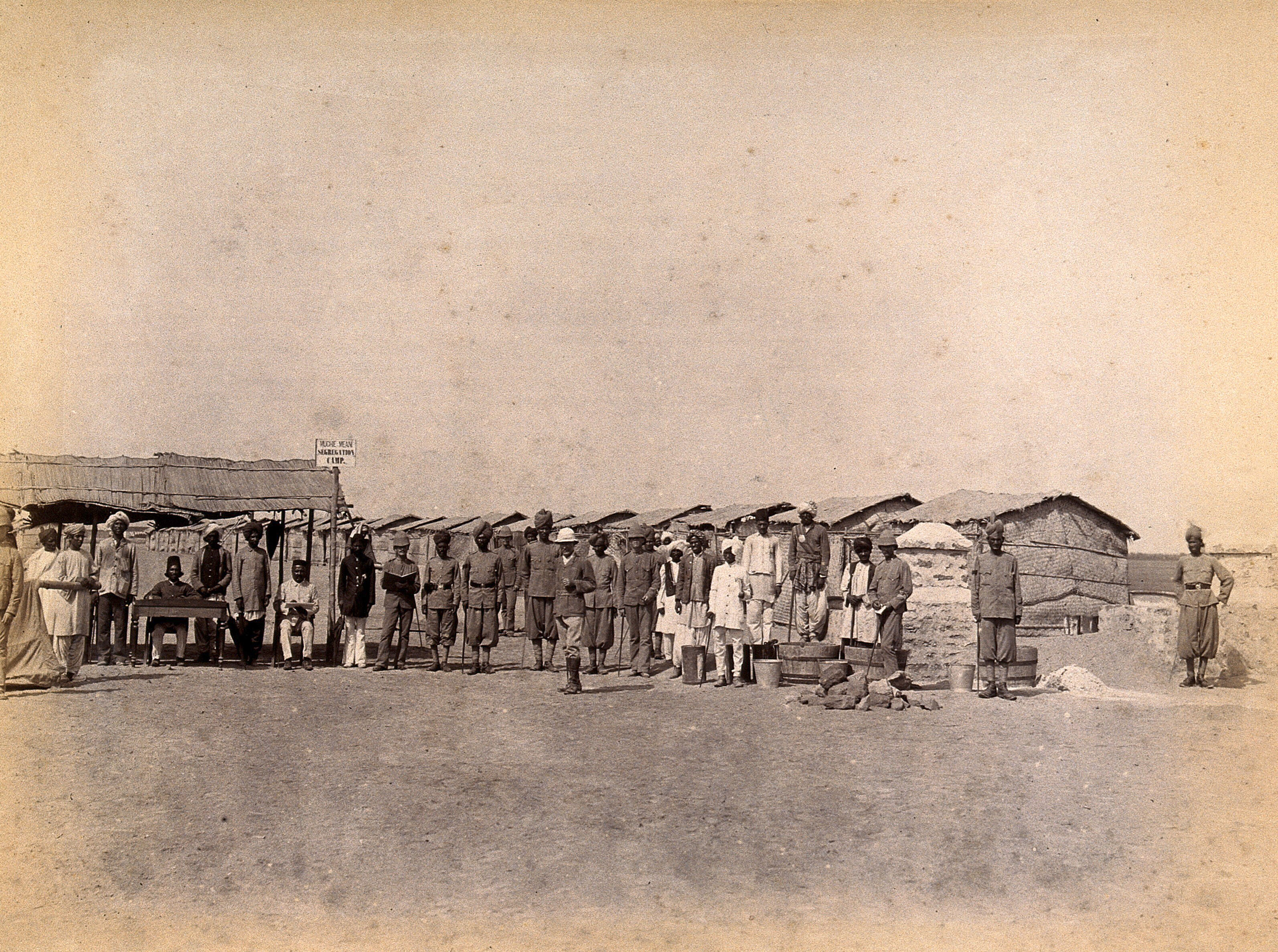 The Machi Meani camp, operated by the Karachi Plague Committee, India ...