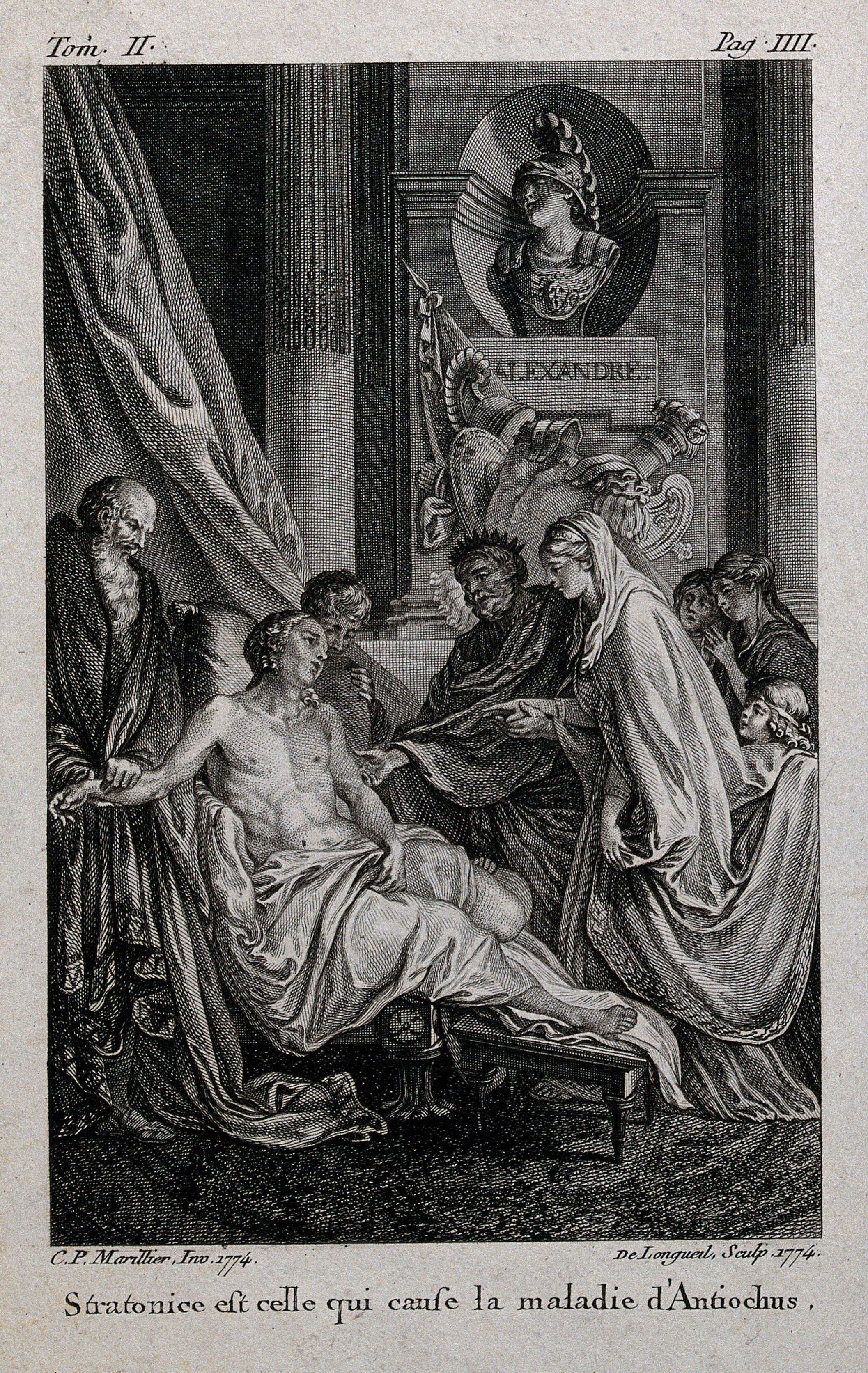 King Seleucus and Queen Stratonice are visiting Antiochus who is ...