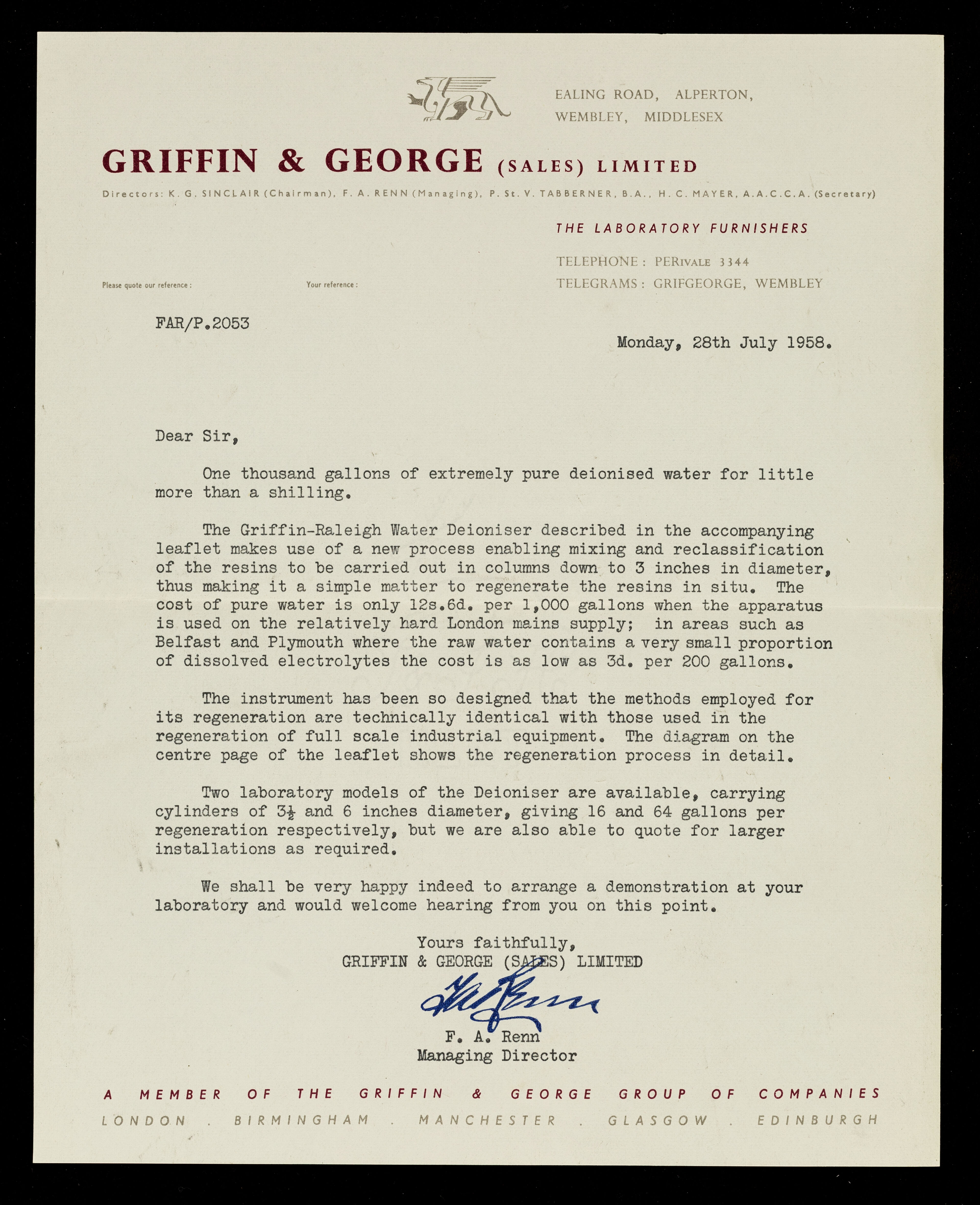Griffin & George (Sales) | Wellcome Collection