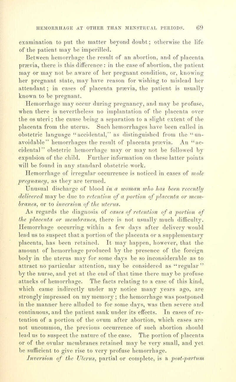 The diagnosis, pathology and treatment of diseases of women : including ...