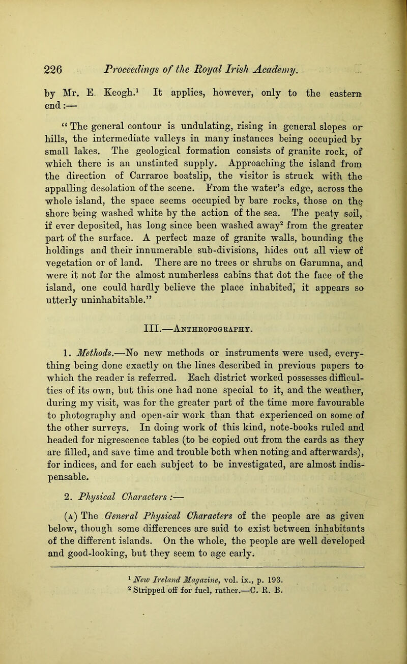 The ethnography of Garumna and Lettermullen in the County Galway / by ...
