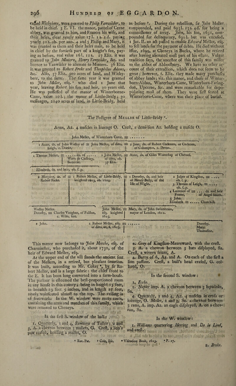 The history and antiquities of the county of Dorset / Compiled from the ...