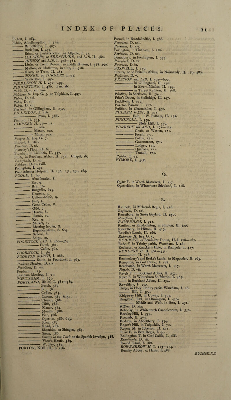 The history and antiquities of the county of Dorset / Compiled from the ...