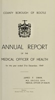[Report 1949] / Medical Officer of Health, Bootle County Borough ...